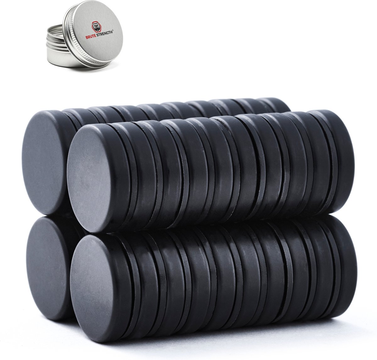 Brute Strength - Super sterke magneten - Rond - 25 x 5 mm - 40 Stuks ...