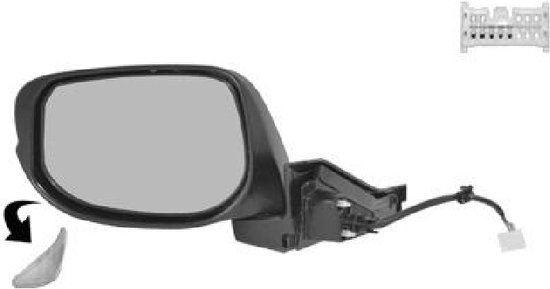 Honda Insight, 2009 - 2014 - spiegel, elektr verstelb, 5 pins, links ...