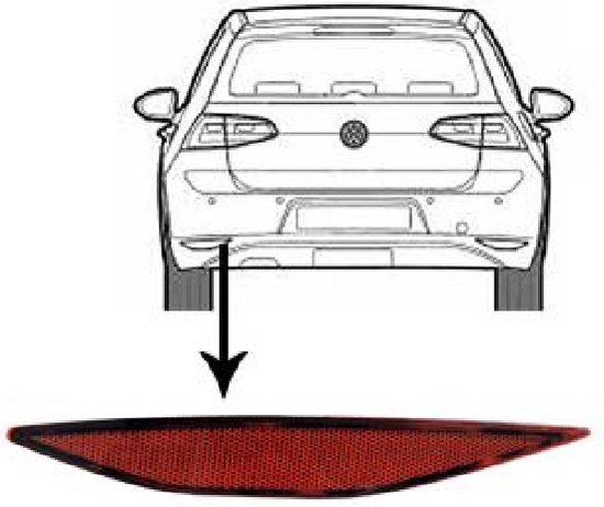 Volkswagen Golf 7, 2012 - 2017 - reflector, 3/5 drs, links | bol.com