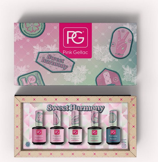 Pink Gellac - Collection Box Sweet Harmony - Gellak Set Kleuren van 5 x ...