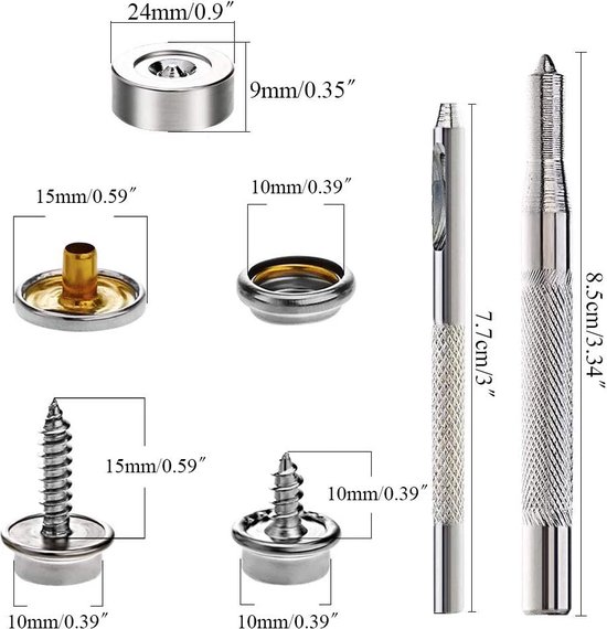 Metalen drukknopen set | bol.com