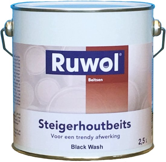 Ruwol Steigerhoutbeits Black Wash 2,5 liter | bol