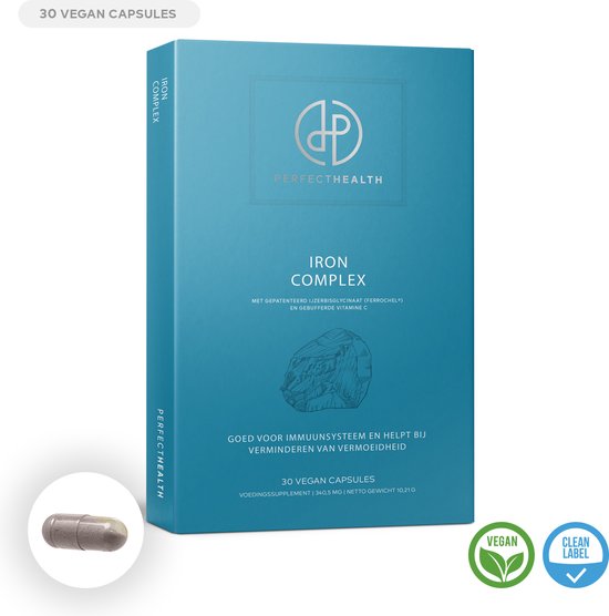 Perfect Health - Iron Complex – Voedingssupplement - Helpt tegen ...