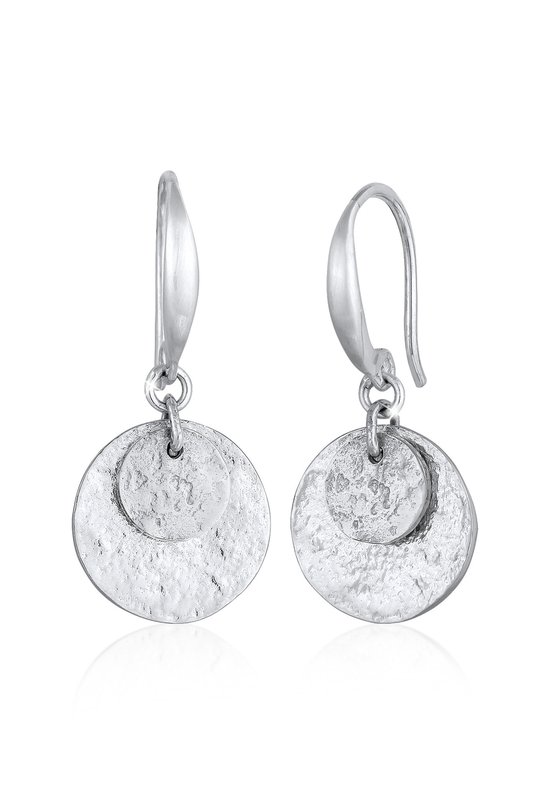 Elli Dames Oorbellen Dames Drop Oorbellen Cirkel Rond Mat Elegant ...