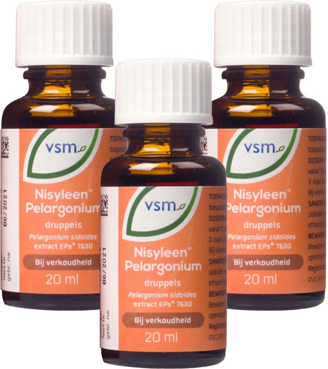 VSM Nisyleen Pelargonium Druppels - 3 x 20 ml | bol.com