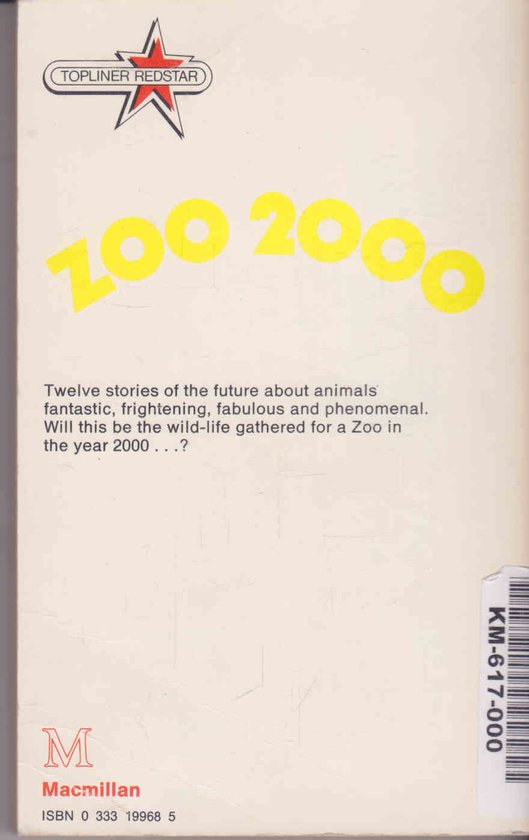Zoo 2000, Anthology | 9780333199688 | Boeken | bol.com