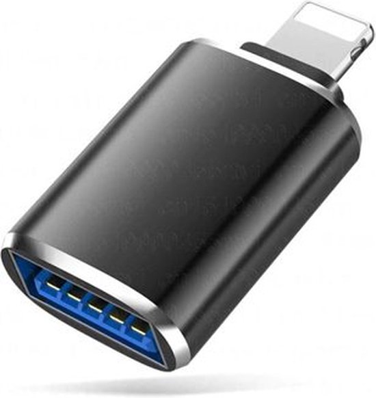 8-pin Lightning naar USB A OTG adapter - OTG-IOS2 - Zwart | bol.com