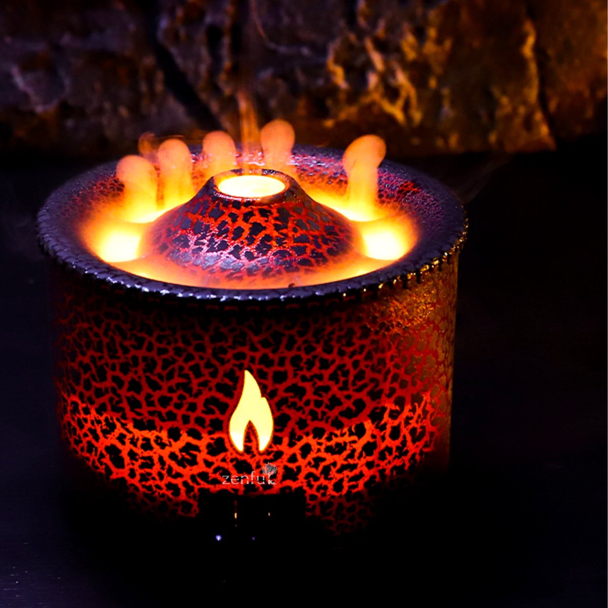 Vulcano diffuser - Vulkaan aroma diffuser - luchtbevochtiger - 350ml ...