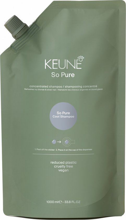 Keune So Pure Cool Shampoo Refill 1000 ml | bol