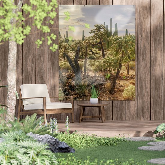 Gards Tuinposter Cactus Planten in het Wild - 120x150 cm - Tuindoek ...