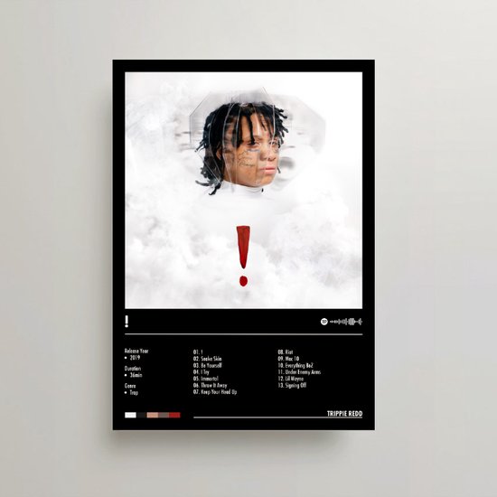 Trippie Redd Poster - ! Album Cover Poster - Trippie Redd LP - A3 ...