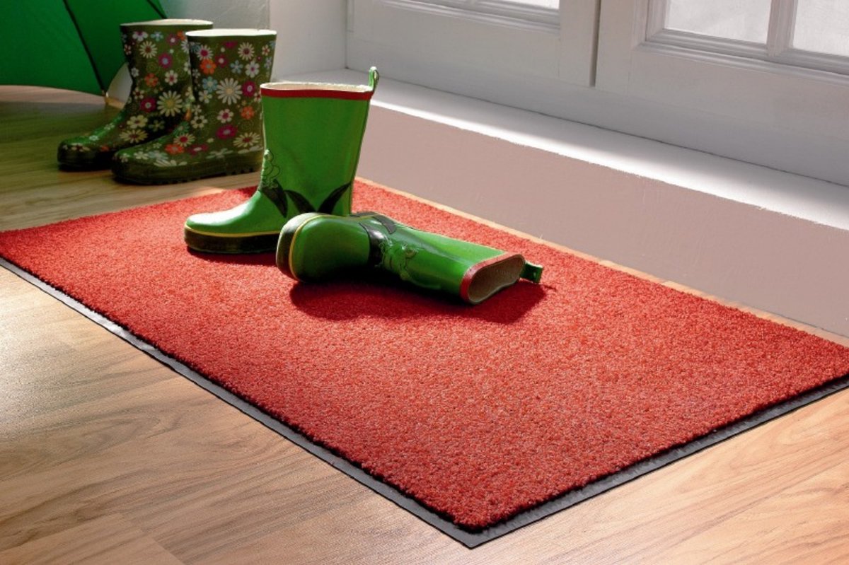 Ikado Droogloopmat op maat rood, 120 cm 120 x 100 cm | bol.com