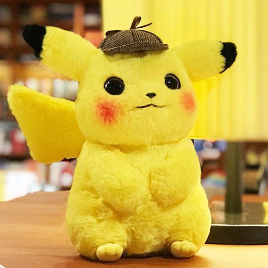 Pokémon knuffel Pikachu detective - 28 cm - pluche van hoogwaardige ...
