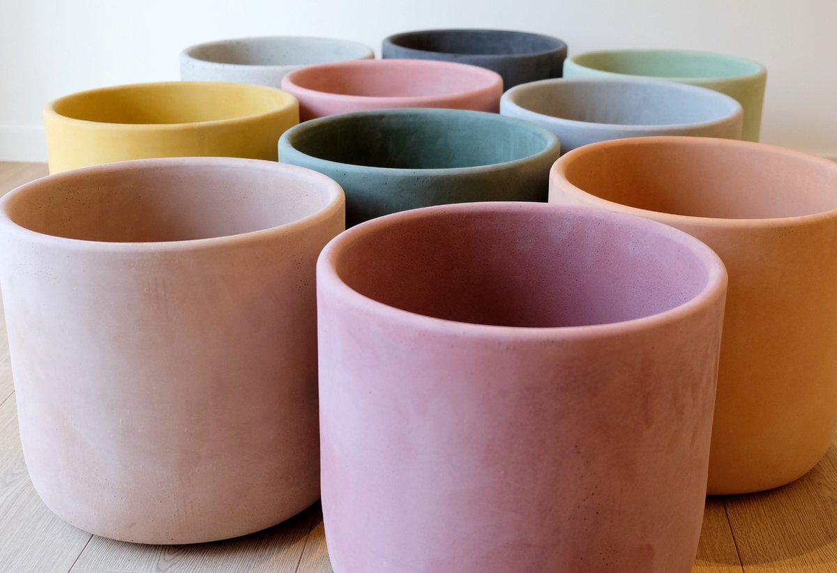 Blokko - Bloempot - Plantenpot - Bloempotten voor binnen - Gekleurd ...