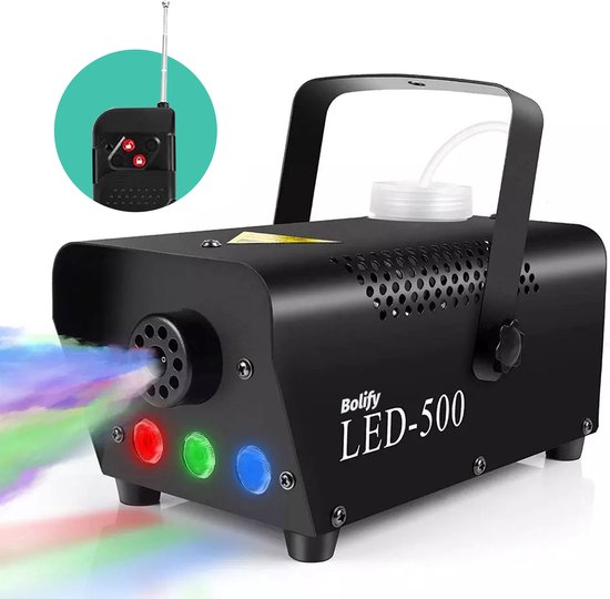 Bolify - Rookmachine met Led lichten en Draadloze afstandsbediening ...