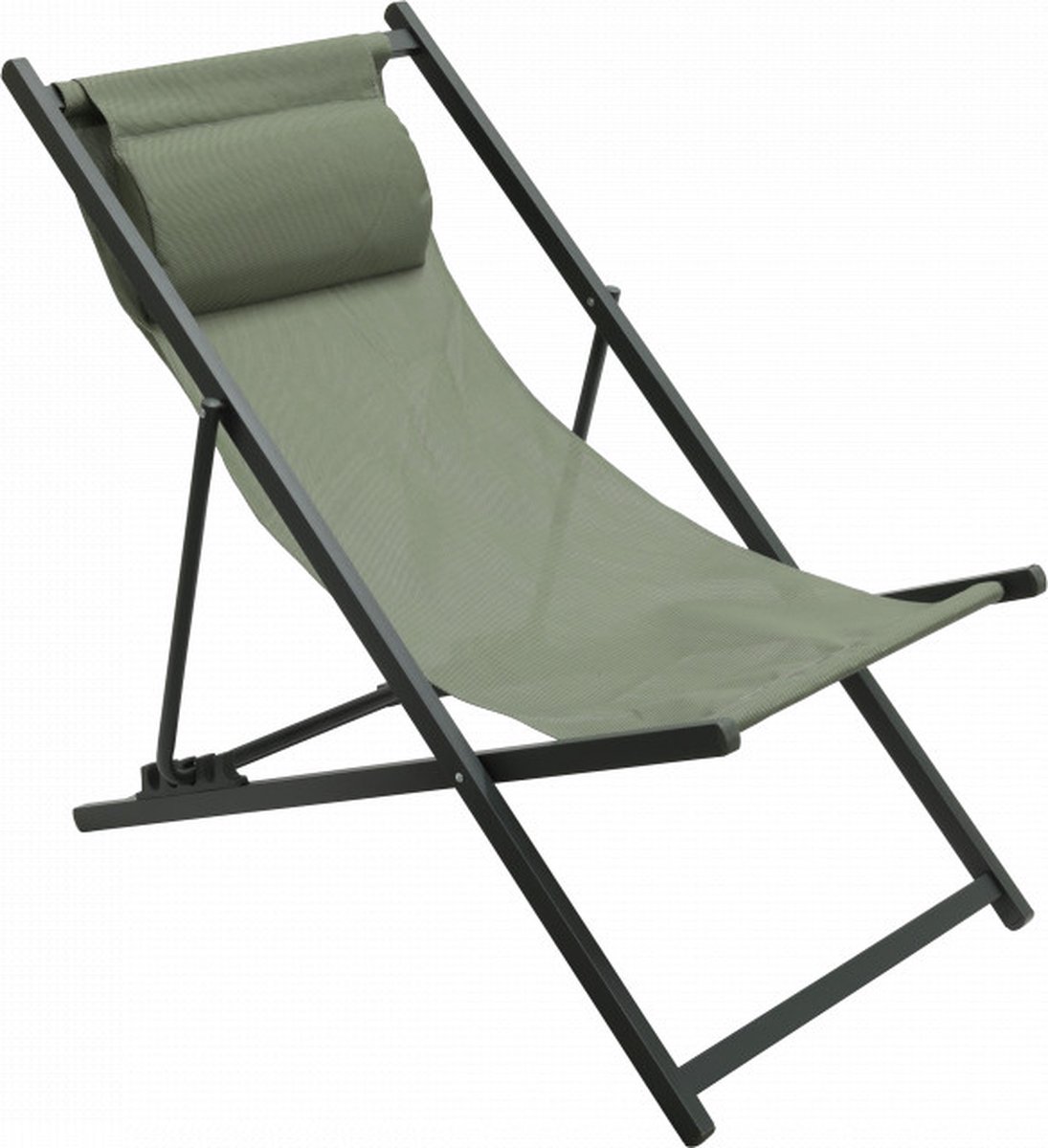 Niceey Ligstoel Opvouwbaar met Hoofdsteun - Strandstoel Inklapbaar ...