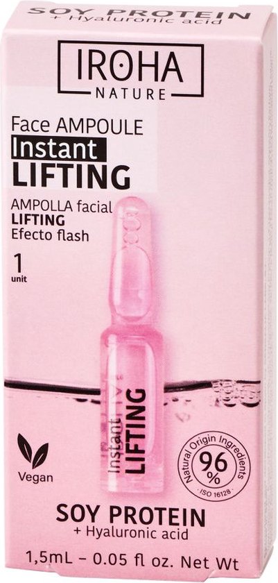 Instant Flash Lifting Face Ampoule liftend en verstevigend met soja ...