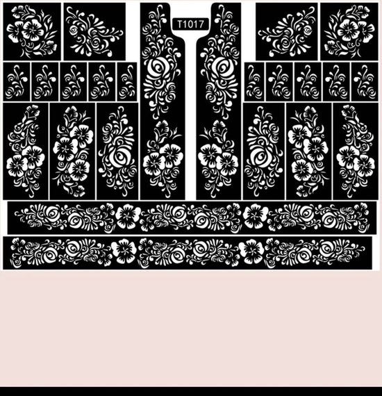 Henna design - henna sjabloon - henna print - henna tattoo - tattoo ...