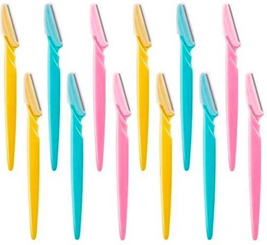 12 Wenkbrauw scheermesjes - Gezicht ontharing - Haar verwijdering ...