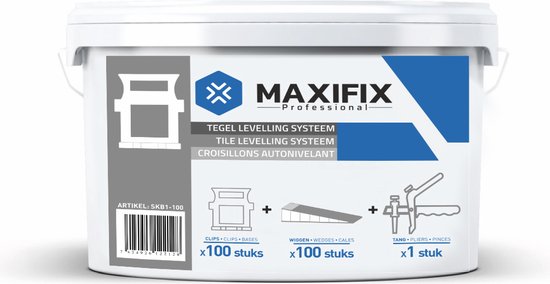 Maxifix - Starter set - Tegel Levelling Clips - Tegel Levelling ...