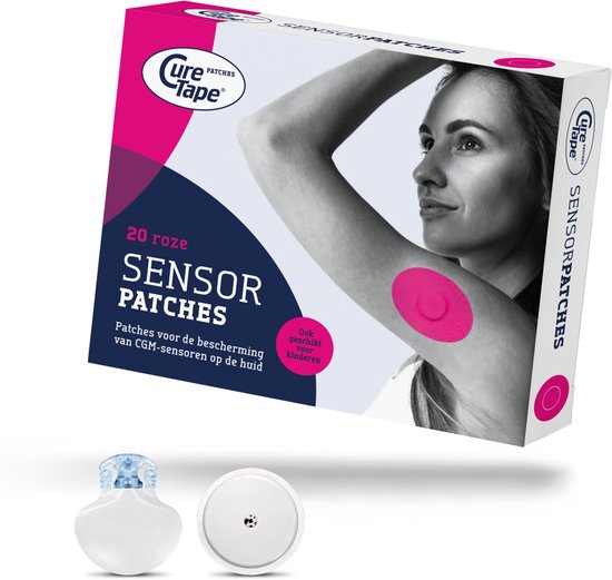 CureTape Patches - Sensor Pleisters - Roze - Pleisters voor Freestyle Libre, Dexcom en... | bol.com