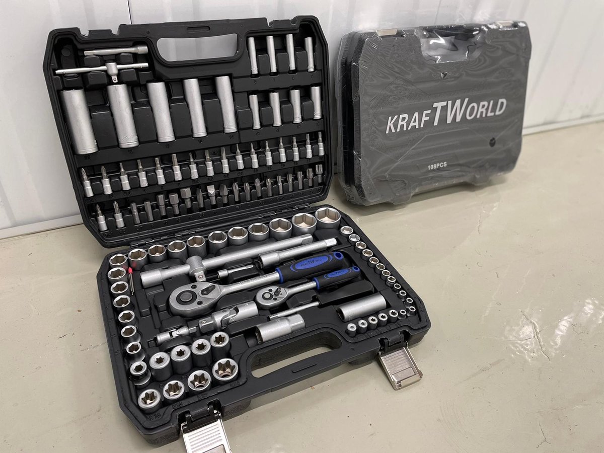 Doppenset - 108 delig - Hoge kwaliteit - Professionele doppenset ...