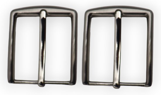 Losse Gesp - Riemgesp - 2 Stuks - 40 MM - Zilverkleurig | bol.com