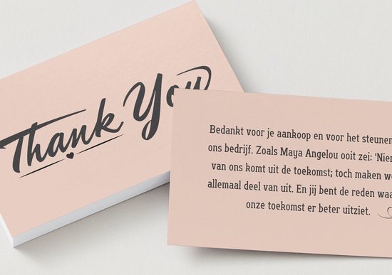 Thank you cards - Set van stijlvolle bedankkaartjes - perfect voor jouw ...