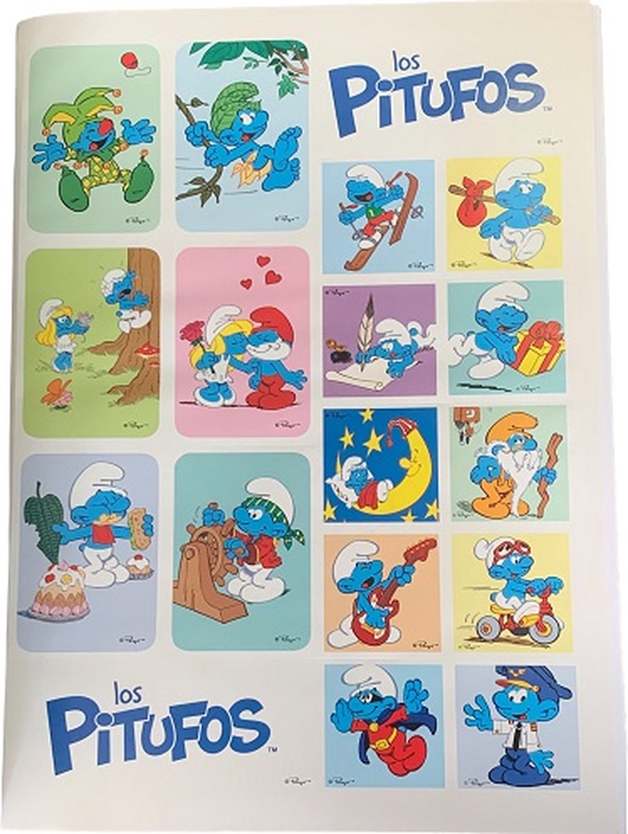 2 x Kleurboek van de Smurfen - met stickers - Los Pitufos Super Color ...