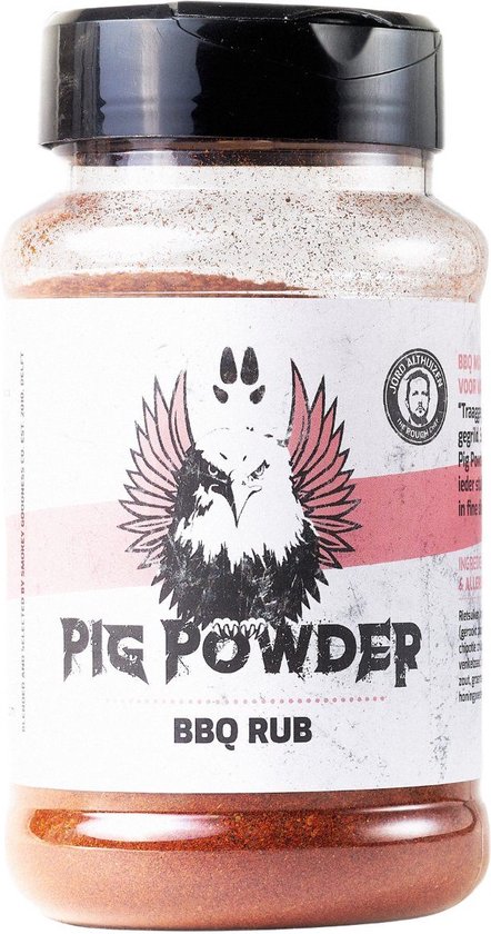 Smokey Goodness BBQ rub pig powder - pot 350 gram | bol
