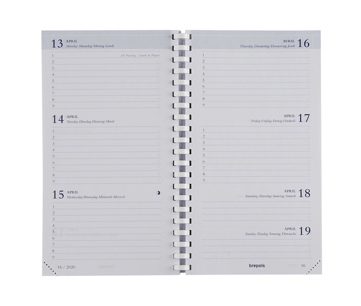 Brepols Schoolagenda 2023-2024 - CALPE Prof - Leraren/Prof - Weekoverzicht - Zwart - 9... | bol.com