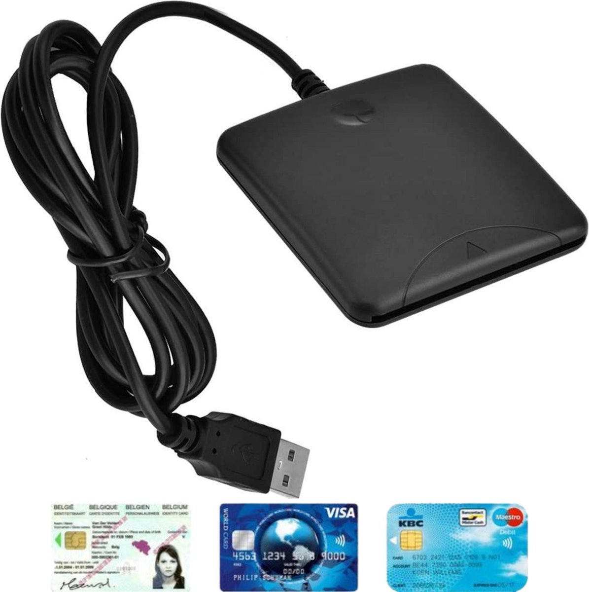 merkloos / id card lezer VoorAlle landen / USB / pc / laptop / geschikt ...