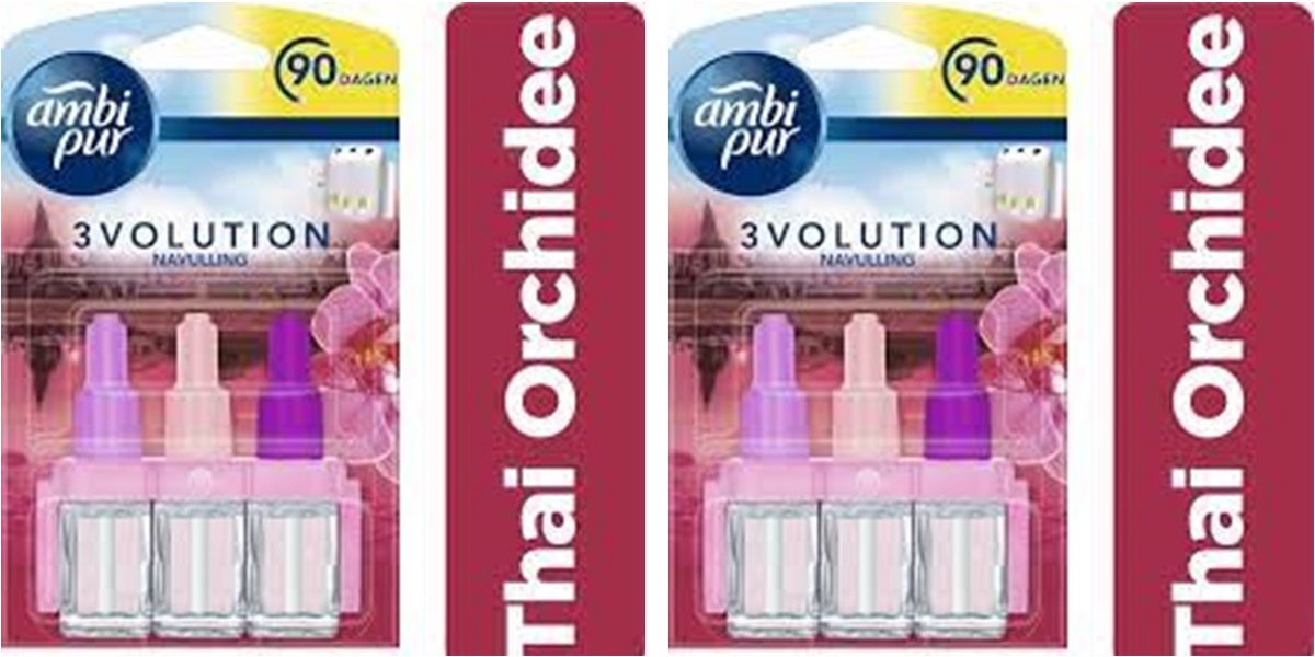 Ambi Pur 3Volution Navullingen - Thai Orchidee - 2 x 20 ml | bol.com