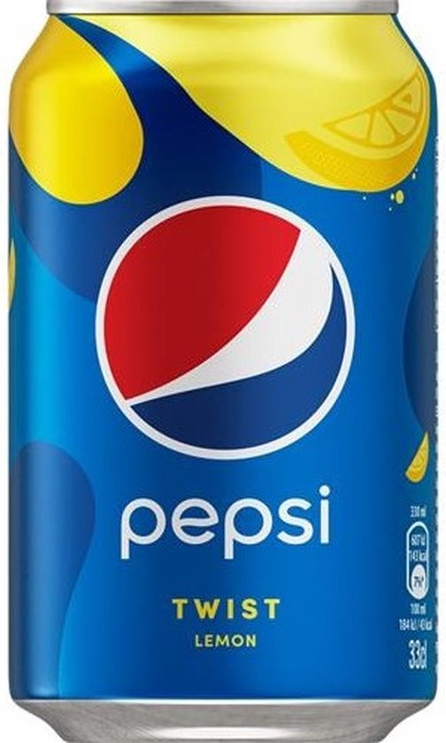 Pepsi - Twist - Cola met Citroensmaak - 24 blikken- 0,33 Liter | bol