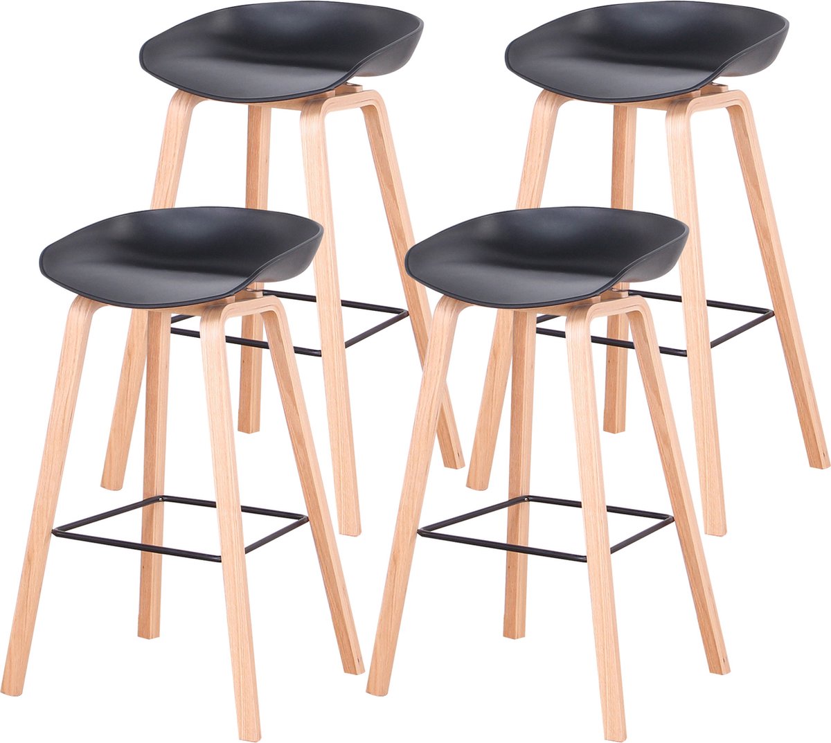 Barkrukken - Set Van 4 - Nordic Barkruk - 4 stuks - Luxe Barkrukken ...