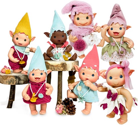 Pop Elf Duendys Jongen Donkerroze Oker 26 cm | bol.com