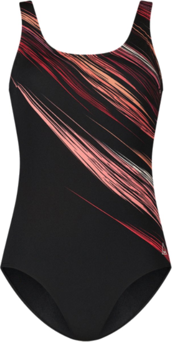 Tweka Pool Soft Cup badpak dames zwart dessin - maat 36 | bol.com