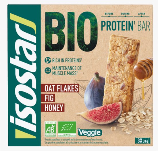 Bio protein bar oat flakes, fig & honey | bol.com