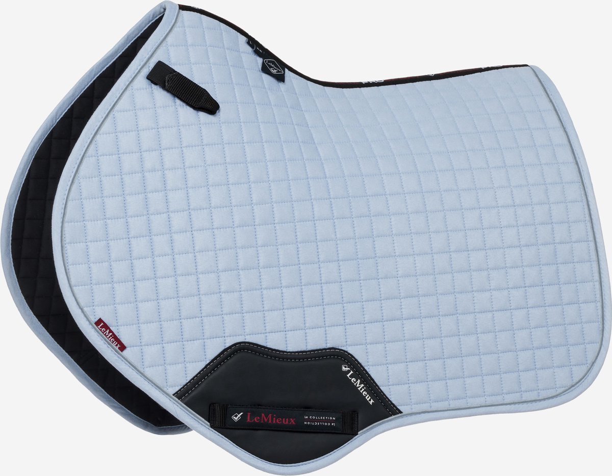 Lemieux Zadeldek Luxury Suede Close Contact Square - Lichtblauw - veelzijdigheid Paard | bol.com