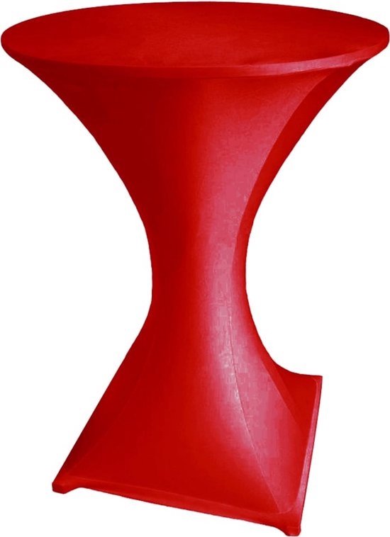 Perel - Statafelrok - Met Extra Cover - Statafel Tafelrok - Rood - Statafelhoes -... | bol.com