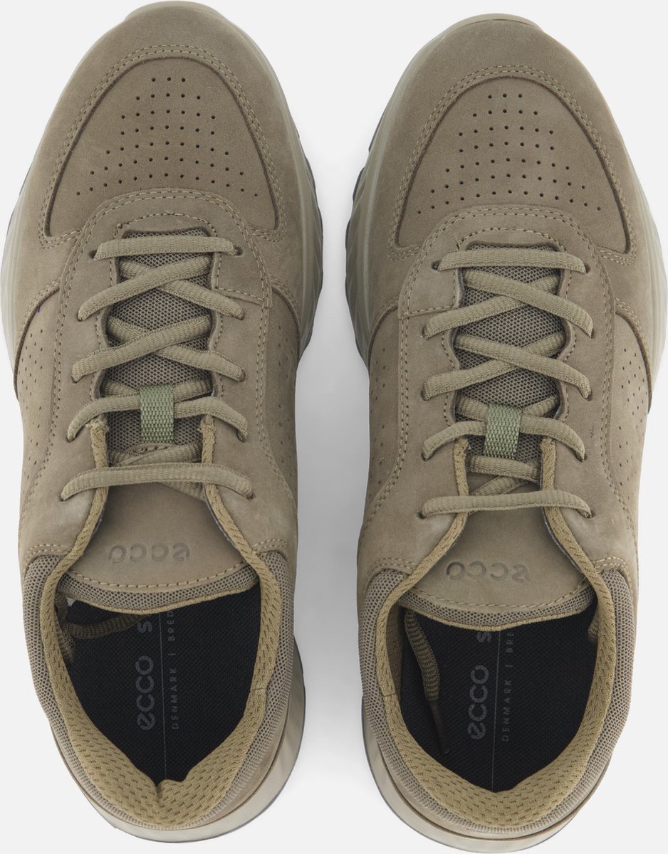 Ecco Exostride M Sneakers groen Nubuck - Heren - Maat 44 | bol.com