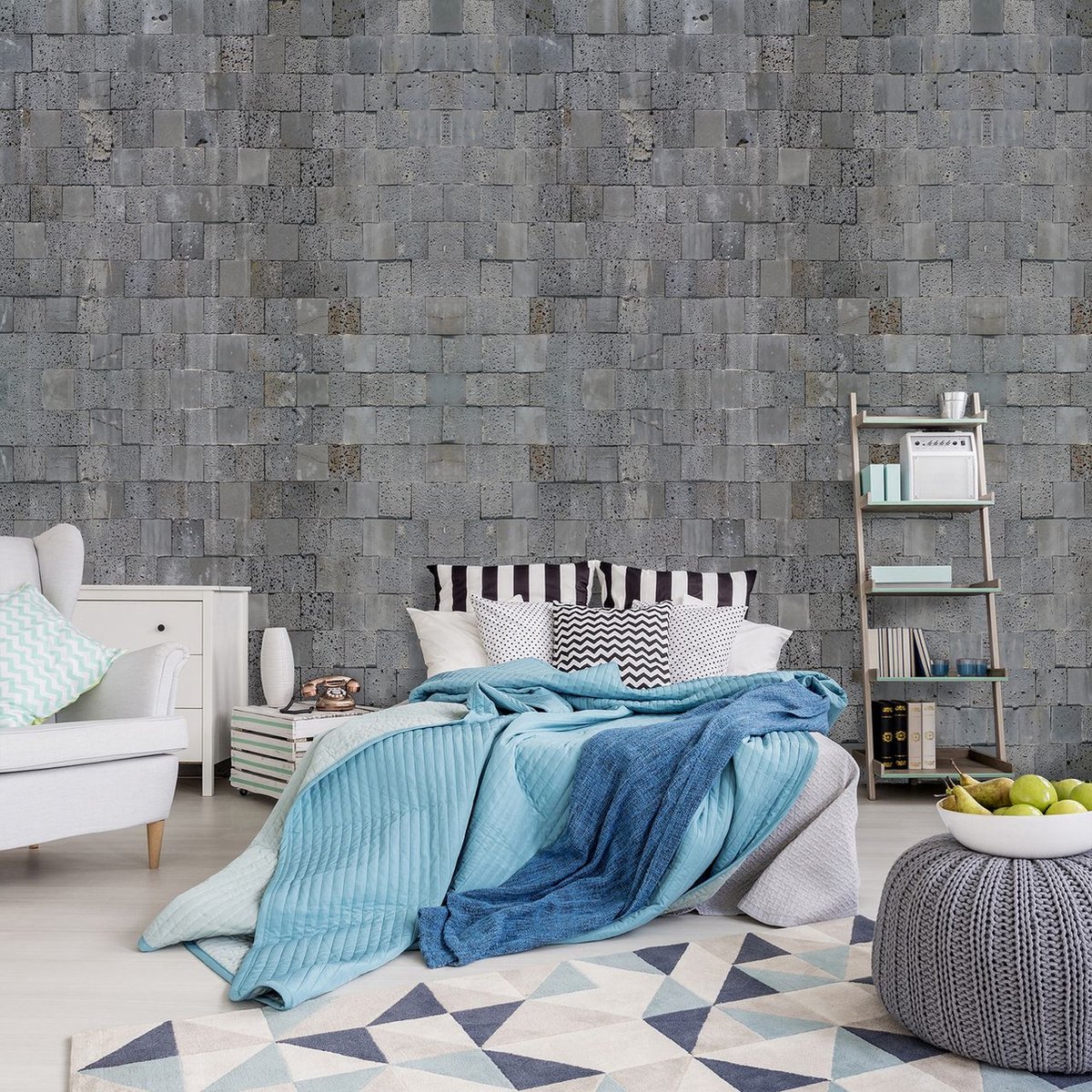 Fotobehang - Vlies Behang - Stenen Muur - Grijs - 254 x 184 cm | bol.com