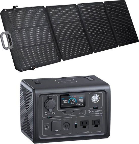 Bluetti EB3A - Solar Power Station - Powerbank 268Wh 600W Combi ...