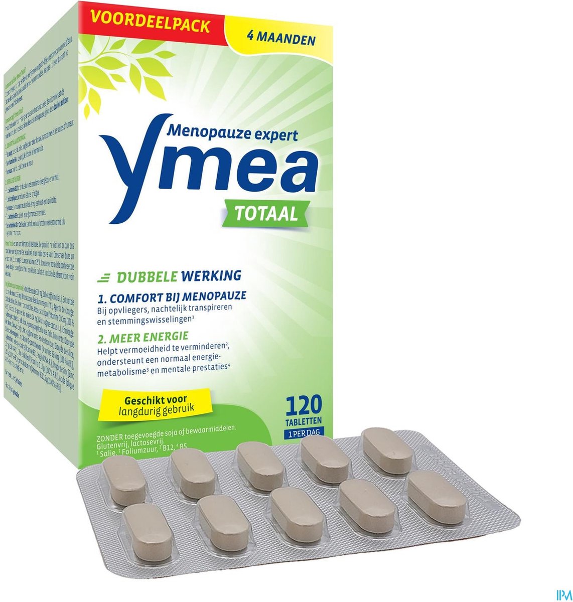 Ymea® Totaal 120 St. - Menopauze - Tegen Opvliegers & Vermoeidheid ...