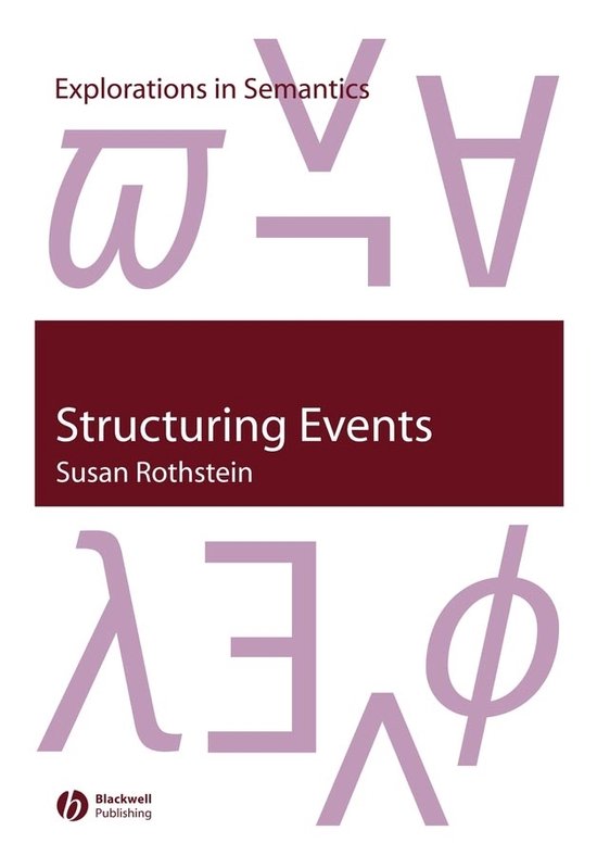 Structuring Events | 9781405106689 | Susan Rothstein | Boeken | bol