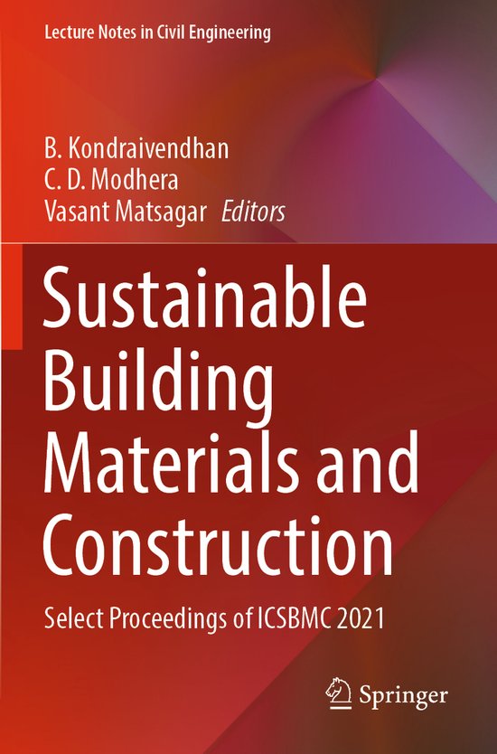 Lecture Notes in Civil Engineering- Sustainable Building Materials and ...