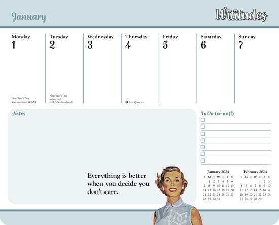 Wititudes 2024 Weekly Desk Pad Calendar, Wititudes | 9781524884185 ...