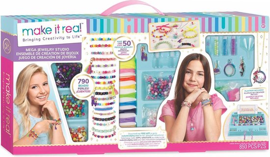 Make it Real Mega Sieraden Studio + Make It Real Knutselset Verffiguren ...