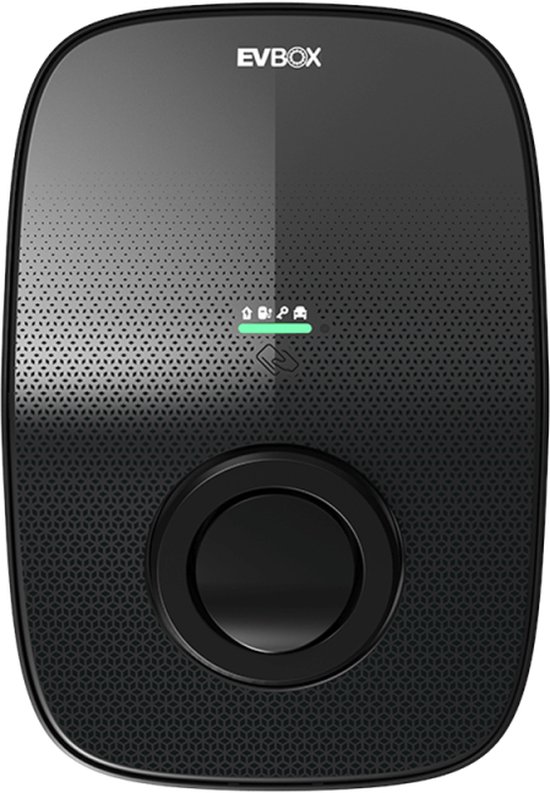 EVBox Livo 22 KW | kWh-meter | Socket | Zonder vaste kabel | RFID | Kaartlezer | Zwart | bol