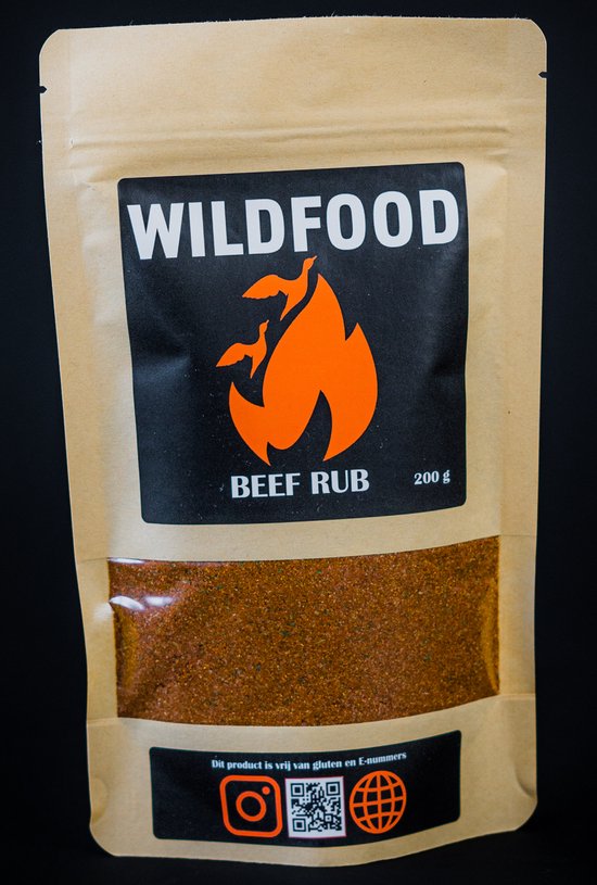 WildFood - Dry BBQ Rub - BEEF - Barbecue rub - Kruiden & Specerijen | bol